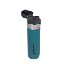 Stanley Quick Flip Stainless Steel Water Bottle .71L / 24OZ Lagoon – Leakproof Insulated Water Bottle - Push Button Locking Lid - BPA-Free Thermos Flask - Cup Holder Compatible - Dishwasher Safe