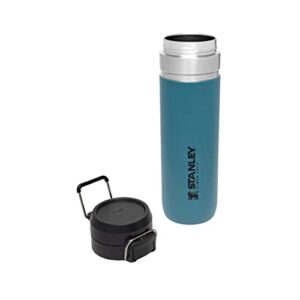 Stanley Quick Flip Stainless Steel Water Bottle .71L / 24OZ Lagoon – Leakproof Insulated Water Bottle - Push Button Locking Lid - BPA-Free Thermos Flask - Cup Holder Compatible - Dishwasher Safe