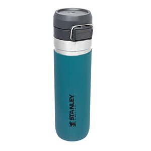 Stanley Quick Flip Stainless Steel Water Bottle .71L / 24OZ Lagoon – Leakproof Insulated Water Bottle - Push Button Locking Lid - BPA-Free Thermos Flask - Cup Holder Compatible - Dishwasher Safe