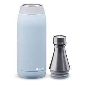 Aladdin Fresco Thermavac Stainless Steel Water Bottle 0.6L Sky Blue – Leakproof - Keeps Cold for + 10 Hours - BPA-Free - Dishwasher Safe - Reusable Thermos Flask with Durable Finish