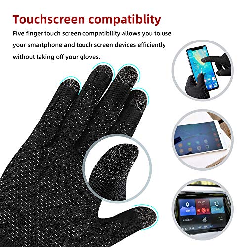 ZEPOHCK Game Gloves, Anti-Sweat Breathable, Touch Finger Gaming Glove for Highly Sensitive Nano-Silver Fiber Material, Dot Silica Gel Palm Non-Slip Design, Support Almost All Mobile Gaming