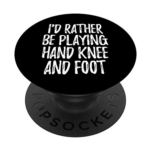 I'd Rather Be Playing Hand Knee And Foot Canasta Card Game PopSockets PopGrip: Swappable Grip for Phones & Tablets