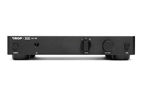 Drop THX AAA ONE Headphone Amplifier - Desktop Amp with Single-Ended RCA Inputs and Preamp Output, Black