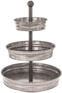 belmaks tiered tray 3 tiered stand three tear serving tray farmhouse cupcake stand cupcake stand galvanized metal tier tray three tier tray farmhouse galvanized tiered serving stand three tier tray