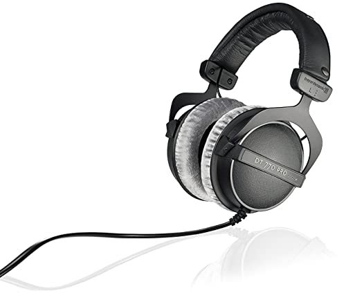 beyerdynamic DT 770 PRO Headphones (250 Ohm) Bundle with Compact 4-Channel Stereo Headphone Amplifier (2 Items)