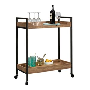 Sauder North Avenue Cart, L: 32.76" x W: 17.28" x H: 36.02", Sindoori Mango Finish