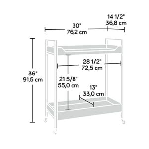 Sauder North Avenue Cart, L: 32.76" x W: 17.28" x H: 36.02", Sindoori Mango Finish