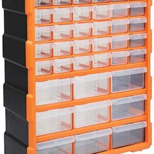 Amazon Basics Wall Mount Hardware and Craft Storage Cabinet Drawer Organizer 78 Drawers