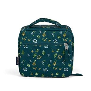 jansport lunch break insulated cooler bag - leakproof picnic tote, embroidered floral