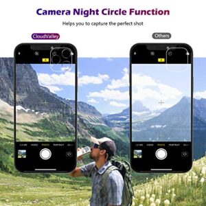 [3 Pack] CloudValley Camera Lens Protector for iPhone 12 Pro Max, 6.7'' Tempered Glass + Camera Lens Cover, 9H Hardness, 6.7 inch, HD Clear, Bubble Free, Easy Install, Scratch-Resistant