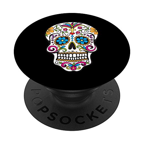 Day of the Dead Sugar Skull PopSockets PopGrip: Swappable Grip for Phones & Tablets