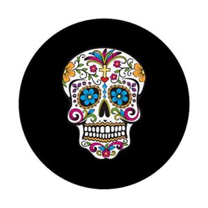 Day of the Dead Sugar Skull PopSockets PopGrip: Swappable Grip for Phones & Tablets