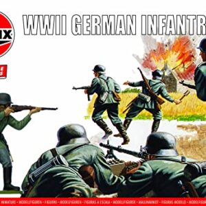 Airfix Vintage Classics WWII German Infanty 1:32 WWII Military Diorama Plastic Model Figures A02702V