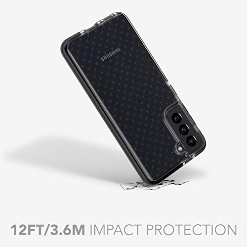 tech21 Evo Check Phone Case for Samsung S21 5G -12 ft. Drop Protection, Smokey/Black