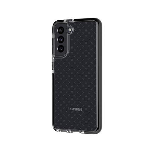 tech21 Evo Check Phone Case for Samsung S21 5G -12 ft. Drop Protection, Smokey/Black