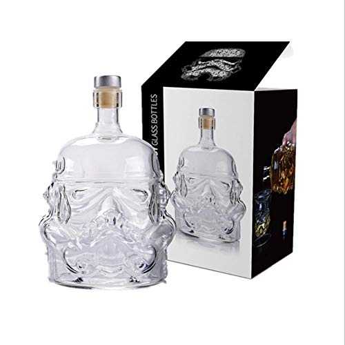 Whiskey Bottle Decanter Lead-free Glass Wine Bottle Glass Decanter with a Sealed Stopper-Whiskey Decanter Fit for Whiskey Bourbon Brandy Juice Etc.