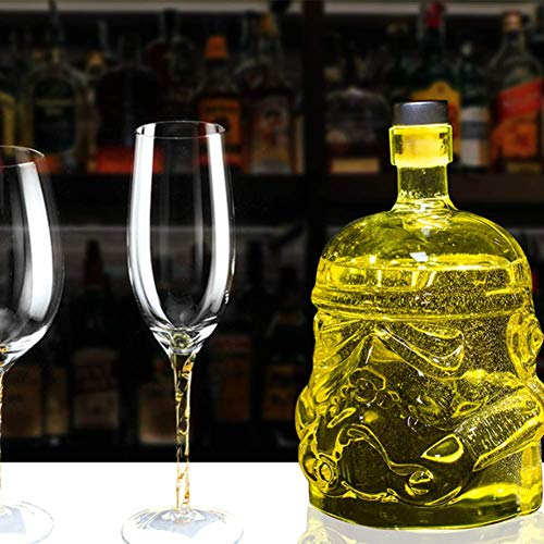 Whiskey Bottle Decanter Lead-free Glass Wine Bottle Glass Decanter with a Sealed Stopper-Whiskey Decanter Fit for Whiskey Bourbon Brandy Juice Etc.