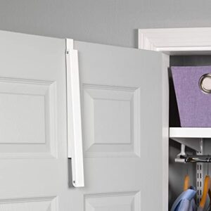 HOLDN’ STORAGE Over Door Hanger - Single Hanger Retractable Collapsible Folding Over The Door Rack Organizer for Clothes & Towels Ideal for Bathrooms, Dorm Rooms Etc.