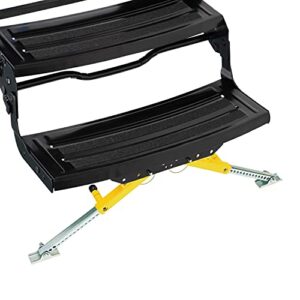 lippert solid stance rv step stabilizer kit for 5th wheels, travel trailers and motorhomes