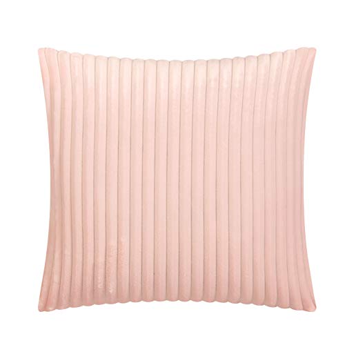 pop shop Wide Wale Royal Plush Dec Pillow, 18"x18", Blush