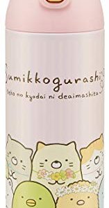 Skater SDPC5 Mug Bottle, 16.2 fl oz (490 ml), Hot and Cold Retention, Stainless Steel Water Bottle, Sumikko Gurashi Cat Soda