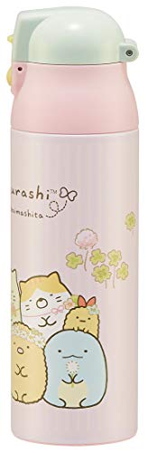 Skater SDPC5 Mug Bottle, 16.2 fl oz (490 ml), Hot and Cold Retention, Stainless Steel Water Bottle, Sumikko Gurashi Cat Soda