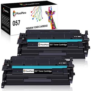 masaimara compatible toner cartridge 057 replacement for canon 057 cartridge 057 057h toner for canon imageclass lbp226dw lbp227dw lbp228dw mf445dw mf448dw mf449dw mf445 – with chip (black, 2-pack)