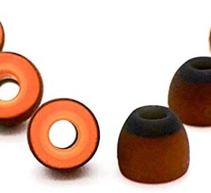 SYMBIO W Memory Foam & Silicone Hybrid Ear Tips. Provides Great Seal and Sound Isolation for Enhanced Audio Performance. Durable Ear Tips Easy to Keep Clean - 3 Pairs (Small, Medium, Large)