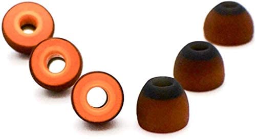 SYMBIO W Memory Foam & Silicone Hybrid Ear Tips. Provides Great Seal and Sound Isolation for Enhanced Audio Performance. Durable Ear Tips Easy to Keep Clean - 3 Pairs (Small, Medium, Large)