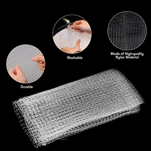 6 x 7.2 ft Aquarium Screen Net Clear Mesh Netting DIY Fish Tank Mesh Screen Net Air Screen Net Fish Tank Replacement Net for Aquarium Fish Tank Covering