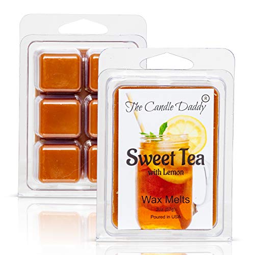 Sweet Tea - Fresh Brewed Southern Sweet Tea Scented Melt- Maximum Scent Wax Cubes/Melts- 1 Pack -2 Ounces- 6 Cubes Gift for Women, Men, BFF, Friend, Wife, Mom, Birthday, Sister, Daughter, Long Lasting