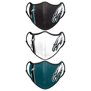 foco philadelphia eagles nfl sport 3 pack face cover