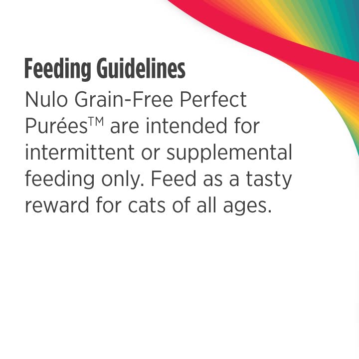 Nulo Freestyle Grain-Free Perfect Purees Premium Wet Cat Treats, Squeezable Meal Topper for Felines, High Moisture Content to Support Cat Hydration, 0.5 Ounces in each Lickable Wet Cat Treat Pouch