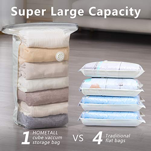 Space Saver Bags Vacuum Storage Bags, Hometall Cube Vacuum Sealer Bags