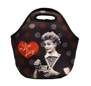 midsouth products i love lucy insulated lunch bag with polka dots