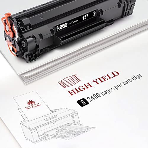 Toner Kingdom Compatible Toner Cartridge Replacement for Canon 137 CRG137 ImageClass D570 MF236n LBP151dw MF247dw MF249dw MF232w MF242dw MF244dw MF216n MF227dw MF212w Laser Printer Ink(Black, 2-Pack)