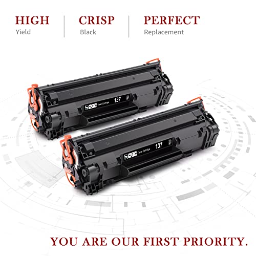 Toner Kingdom Compatible Toner Cartridge Replacement for Canon 137 CRG137 ImageClass D570 MF236n LBP151dw MF247dw MF249dw MF232w MF242dw MF244dw MF216n MF227dw MF212w Laser Printer Ink(Black, 2-Pack)