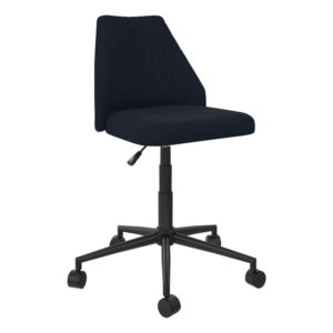 novogratz brittany office chair with casters, blue linen