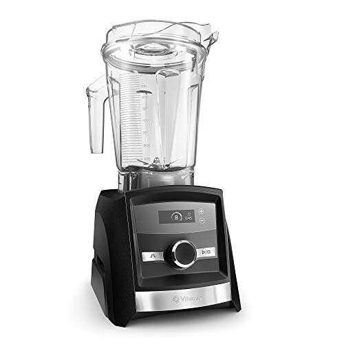 Vitamix A3300 Ascent Series Smart Blender, Professional-Grade, 64 oz. Low-Profile Container, Black Diamond, Full Size & Ascent Series Blending Bowls, 8 oz. with SELF-DETECT, Clear - 66192