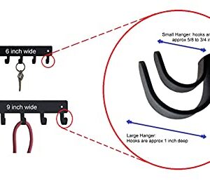 The Metal Peddler Airplane #1 Key Rack Holder for Wall - Small 6 inch Wide - Made in USA; Gifts for Pilots