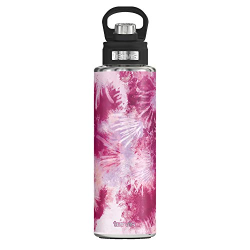 Tervis Pink Haze Tie Dye Triple Walled Insulated Tumbler, 40oz Wide Mouth Bottle, Stainless Steel