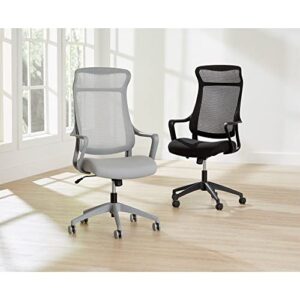 Realspace® Lenzer Mesh High-Back Task Chair, Black