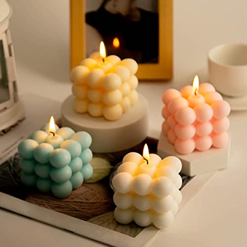 SV7LIU Bubble Soy Wax Scented Candle,2Pcs Decorative Candle for Bedroom Bathroom Cute Bubble Candles Set Gifts for Mother/Friends/Lover