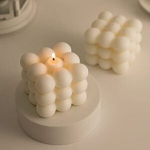 SV7LIU Bubble Soy Wax Scented Candle,2Pcs Decorative Candle for Bedroom Bathroom Cute Bubble Candles Set Gifts for Mother/Friends/Lover