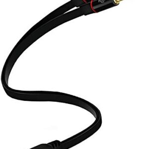 klangdorf Headphone mic Audio Y Splitter - AUX Adapter 3.5mm Female to 2 Male. Earphones to PC, Computer, Laptop. Single Jack to Mic and Audio Voice Sound