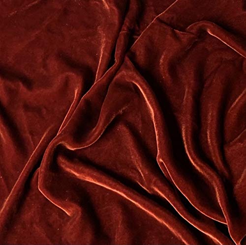 Burnt Orange - Silk/Rayon Velvet Fabric