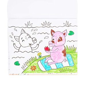 Color-in' Book: Little Farm Friends (8" x 10")