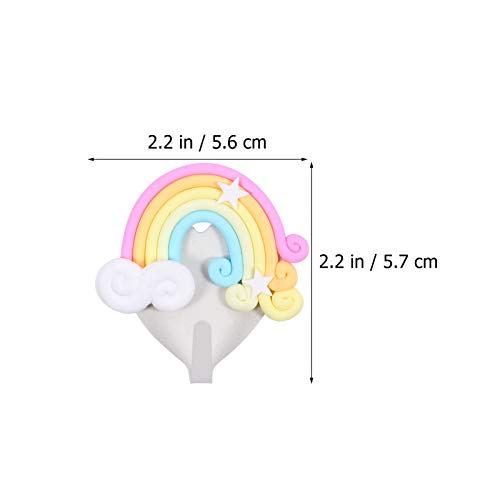 SOIMISS 2pcs Rainbow Wall Hook Cute Hook Drill Free Wall Hangers Key Hat Towel Hooks for Home Office Kids Room Hook Decoeration