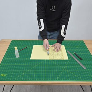 ArtAt Self Healing Cutting Mat: 48″x 36″ Green Double Sided PVC Non-Slip 5 Layers Craft Mat for Maximum Healing - Great for Sewing & Quilting & Scrapbooking and Craft & Art Projects