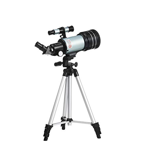 OLOPE Durable Telescope 70mm Aperture 400mm AZ Mount,Astronomical Refractor Telescope Aperture for Kids Adults & Beginners,Fully Multi-Coated Optics,Portable Refractor with Tripod (Silver A)